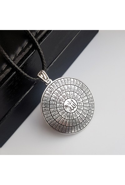 Gümüş Pazarım Esma Ül Hüsna ( Allah&prime;ın 99 Ismi ) Gümüş Erkek Kolyesi