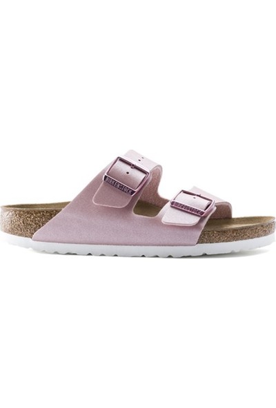Birkenstock Arizona Metalik Lila Çift Tokalı Kadın Terlik 1016029 V2