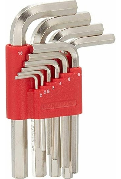 İzeltaş Allen Alyan 10 Lu Anahtar Takımı 6 Köşe Kısa İzeltaş Allen Alyan 10 Lu Anahtar Takımı 6 Köşe Kısa