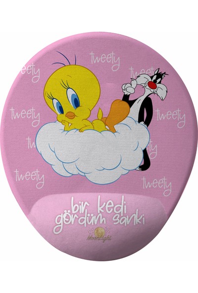 Flipped Tweety&sylvester Bilek Destekli Tasarım Mouse Pad