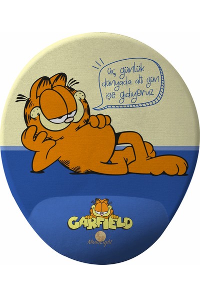 Flipped Garfield Bilek Destekli Tasarım Mouse Pad