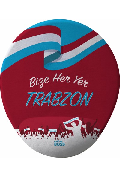 Flipped Bize Her Yer Trabzon Bilek Destekli Tasarım Mouse Pad