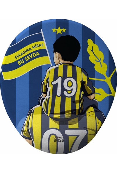 Flipped 1907 Miras Sevda Bilek Destekli Taraftar Mouse Pad Flipped 1907 Miras Sevda Bilek Destekli Taraftar Mouse Pad