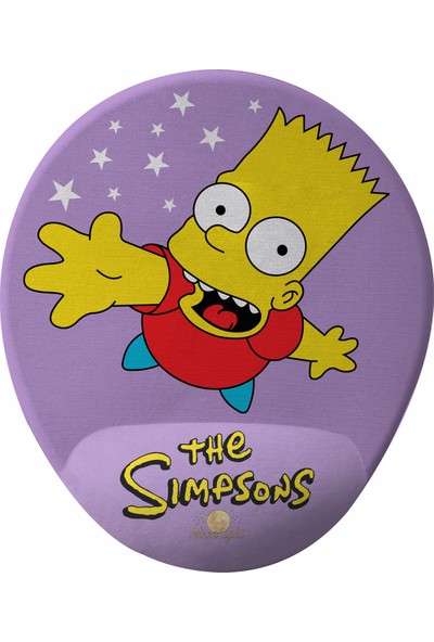 Flipped The Simpsons Bilek Destekli Tasarım Mouse Pad