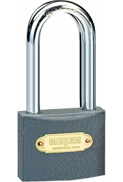 Meşem Asma Kilit Uzun Gri 50 mm