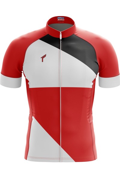 Freysport Talon Bisiklet Forması - Kısa Kollu Kırmızı - Beyaz