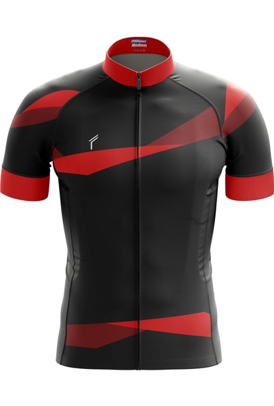Freysport Braid Bisiklet Forması - Kısa Kollu Siyah - Kırmızı Freysport Braid Bisiklet Forması - Kısa Kollu Siyah - Kırmızı