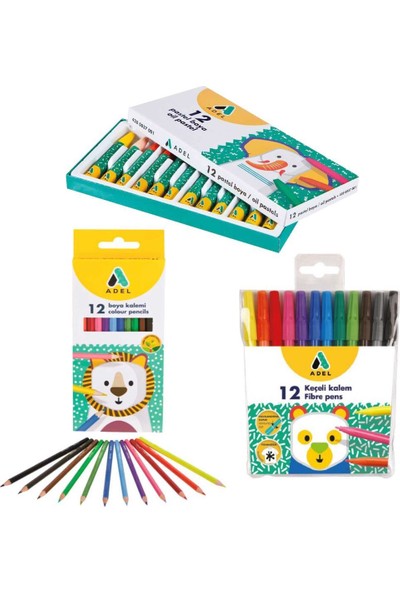 Adel Okul Ögrenci Kirtasiye Boya Seti Adel Okul Ögrenci Kirtasiye Boya Seti