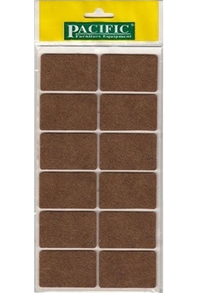 Pacific Zemin Koruyucu Masa Sandalye Keçesi Çap 35 x 55 mm Kare 5'li