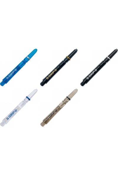 Harrows Supergrip Spin Dart Shaft Siyah Gümüş - Short Harrows Supergrip Spin Dart Shaft Siyah Gümüş - Short