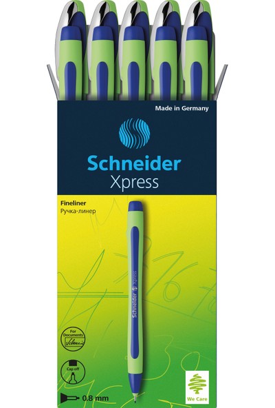 Schneider Xpress 0,8 Mm Fiber Uçlu Kalem Mavi 10'Lu Kutu Schneider Xpress 0,8 Mm Fiber Uçlu Kalem Mavi 10'Lu Kutu