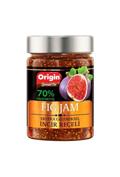 Origin Pancar Şekerli Incir Reçeli 400 gr Origin Pancar Şekerli Incir Reçeli 400 gr