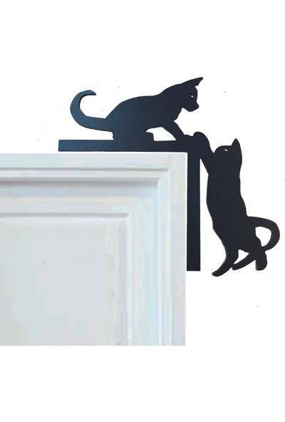 Gizem Shop Dekoratif Kedi Tasarımlı Kapı ve Ayna Köşe Süsü