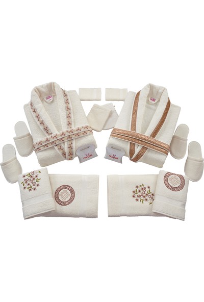 Nurpak Meltem Bornoz Seti 16 Parça Nurpak Meltem Bornoz Seti 16 Parça