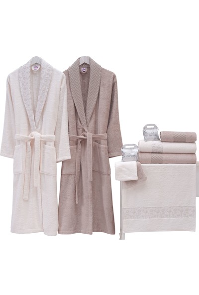 Nurpak Yıldız Bambu Bornoz Seti 10 Parça Nurpak Yıldız Bambu Bornoz Seti 10 Parça