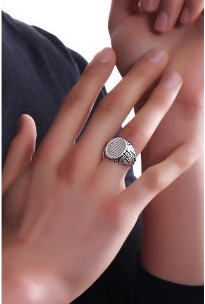 Labalaba Erkek Antik Gümüş Kaplama Kabartma Baskılı Yüzük Labalaba Erkek Antik Gümüş Kaplama Kabartma Baskılı Yüzük