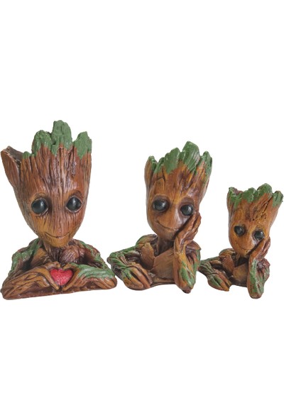 Eylül Groot Saksı 3'lü Set