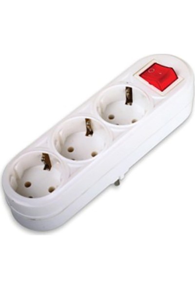 Fetih Anahtarlı Fiş Priz 3'lü