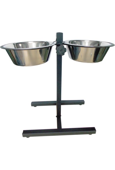 Tommy Ayarlanabilir Ayaklı Çelik Köpek Mama Su Kabı 3 Litre