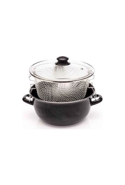 Grandeur Emaye Kızartma Tenceresi 24cm Grandeur Emaye Kızartma Tenceresi 24cm