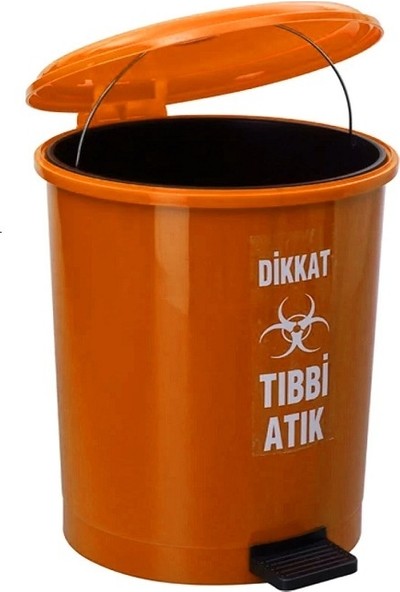 Safell Tıbbi Atık Çöp Kovası Pedallı 25 Litre - Turuncu Tıbbi Atık Kovası Çift Kovalı - Isıya Dayanıklı Safell Tıbbi Atık Çöp Kovası Pedallı 25 Litre - Turuncu Tıbbi Atık Kovası Çift Kovalı - Isıya Dayanıklı