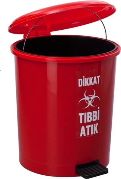 Safell Tıbbi Atık Çöp Kovası Pedallı 30 Litre - Kırmızı Tıbbi Atık Kovası Çift Kovalı - Isıya Dayanıklı Safell Tıbbi Atık Çöp Kovası Pedallı 30 Litre - Kırmızı Tıbbi Atık Kovası Çift Kovalı - Isıya Dayanıklı