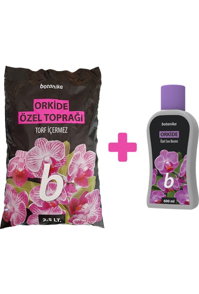 Botanika 5210 Orkide Özel Sıvı Besini ve Orkide Toprağı Seti Botanika 5210 Orkide Özel Sıvı Besini ve Orkide Toprağı Seti
