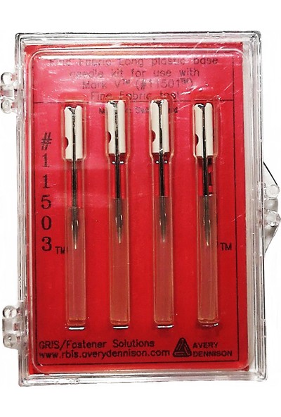 Avery Dennison İnce Kılçık Tabanca(FİNE FABRİC) Uzun Yedek İğne 4'lü Avery Dennison İnce Kılçık Tabanca(FİNE FABRİC) Uzun Yedek İğne 4'lü