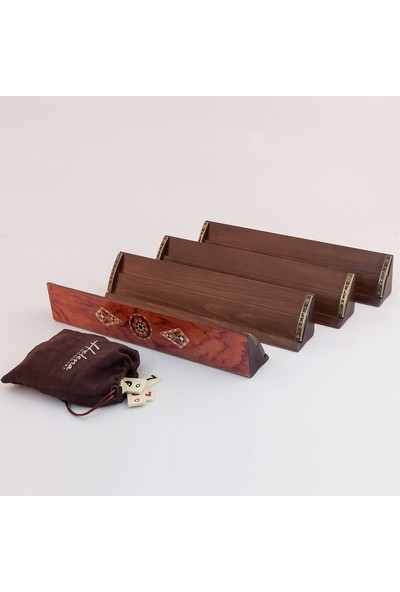 Helena Wood Art Kardelen El Yapımı Masif Ahşap Okey Takımı Mozaikli Gül Helena Wood Art Kardelen El Yapımı Masif Ahşap Okey Takımı Mozaikli Gül