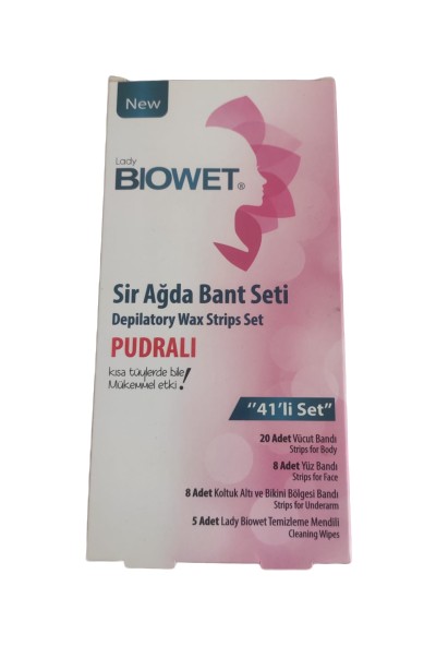 Bıowet Pudralı 41Lİ Set Sir Ağda Bant Seti Bıowet Pudralı 41Lİ Set Sir Ağda Bant Seti