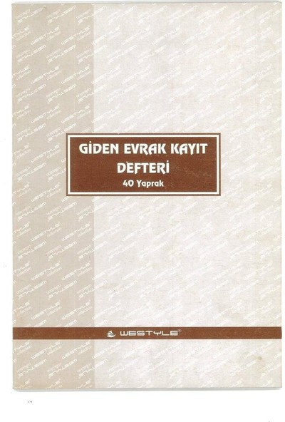 Özkan Giden Evrak Kayıt Defteri 40 Yaprak 22 x 31 cm Özkan Giden Evrak Kayıt Defteri 40 Yaprak 22 x 31 cm