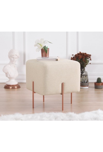 Lorence Home Copper Puf Kare Krem Lorence Home Copper Puf Kare Krem