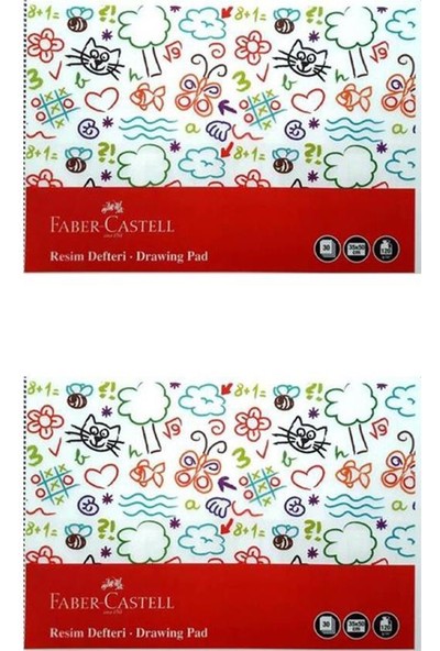 Faber-Castell PP Kapak Eğlenceli Resim Defteri 30 Yaprak 35 x 50 cm 2'li Faber-Castell PP Kapak Eğlenceli Resim Defteri 30 Yaprak 35 x 50 cm 2'li