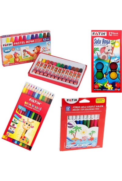 Fatih Okul Ögrenci Kirtasiye Boya Seti OFISINN-020 Fatih Okul Ögrenci Kirtasiye Boya Seti OFISINN-020