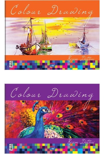 Umut Spiralli Resim Defteri 15 Yaprak 25 x 35 cm 2'li Umut Spiralli Resim Defteri 15 Yaprak 25 x 35 cm 2'li