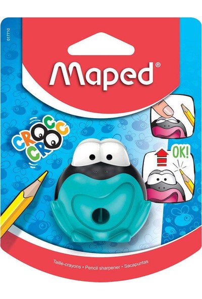 Maped 017710 Croc Croc Signal Tek Delikli Kalemtıraş