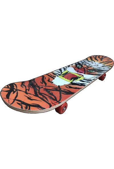 Pasifik 78 cm - Büyük Boy - Renkli Silikonlu Arslan Figürlü Tekerlekli Kaykay