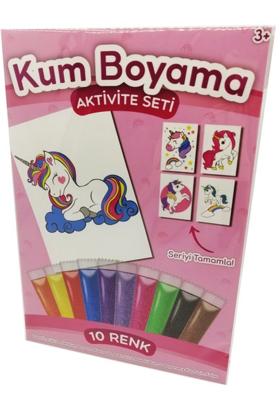 Kumbo Kum Boyama Neşeli Unicorn Kum Boyama Aktivite Seti
