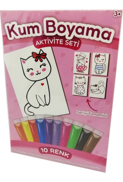 Kumbo Kum Boyama Fiyonklu Kedi Kum Boyama Aktivite Seti Kumbo Kum Boyama Fiyonklu Kedi Kum Boyama Aktivite Seti
