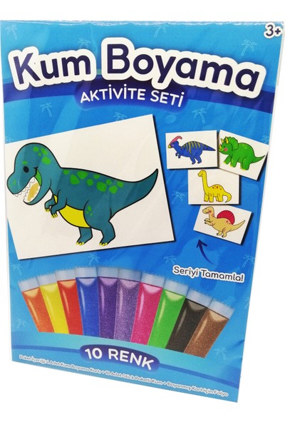 Kumbo Kum Boyama T-Rex Dinozor Kum Boyama Aktivite Seti