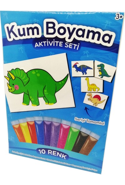 Kumbo Kum Boyama Triceratops Dinozor Kum Boyama Aktivite Seti Kumbo Kum Boyama Triceratops Dinozor Kum Boyama Aktivite Seti