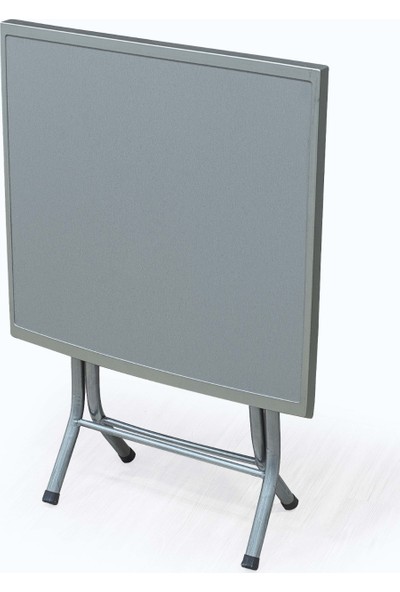 Pınar Store 60 x 60 cm Gri Plastik Katlanabilir Masa Pınar Store 60 x 60 cm Gri Plastik Katlanabilir Masa