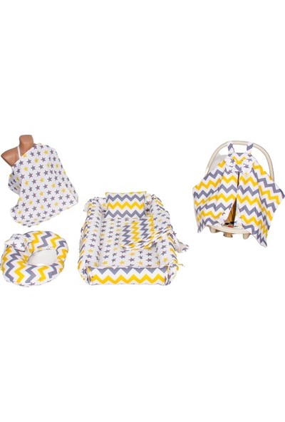 Bebek ve Bebek Altılı Set - Yatak + Yastık + Pike + Emzirme Önlüğü + Emzirme Yastığı + Puset Örtüsü Bebek ve Bebek Altılı Set - Yatak + Yastık + Pike + Emzirme Önlüğü + Emzirme Yastığı + Puset Örtüsü