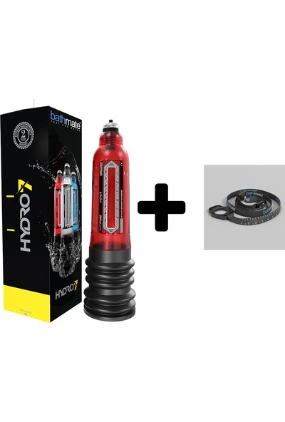 Bathmate Hydro 7 Kırmızı +Bathmate Shower Strap Duş Askısı Bathmate Hydro 7 Kırmızı +Bathmate Shower Strap Duş Askısı