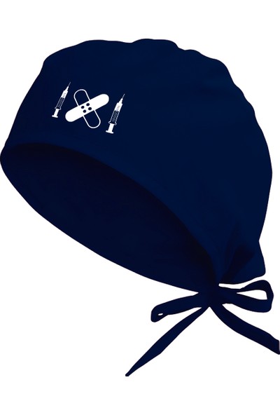 Tasarım Trend Yarabandı Şırınga Temalı Tasarım Cerrahi Bone Lacivert