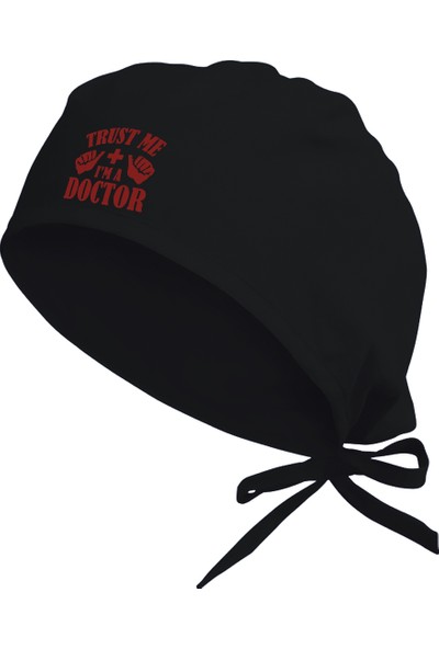 Tasarım Trend Doktorlara Özel Tasarım Baskılı Cerrahi Bone Siyah