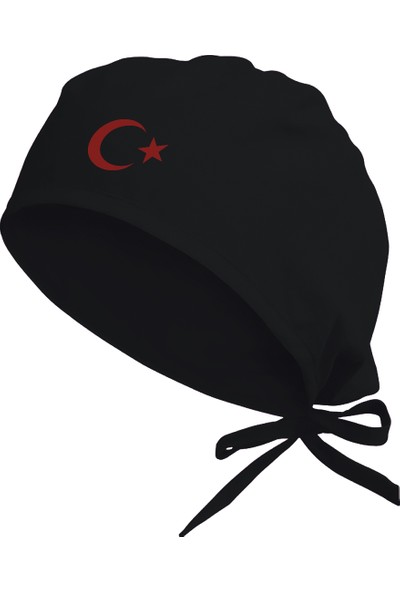 Tasarım Trend Ayyıldız Temalı Özel Tasarım Cerrahi Bone Siyah