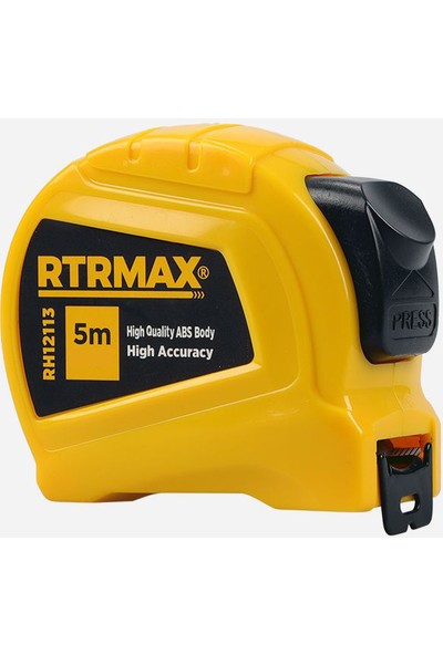 Rtrmax Şerit Metre Stoplu Metre 5 m x 19 mm Rtrmax Şerit Metre Stoplu Metre 5 m x 19 mm