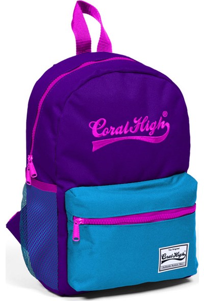 Coral High 23142 Unisex File Cepli Anaokulu Çantası Mor Coral High 23142 Unisex File Cepli Anaokulu Çantası Mor