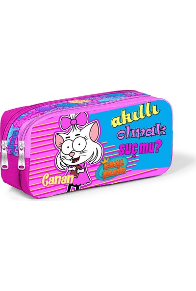 Kral Şakir 32169 Kız Çocuk Canan Karakterli Iki Bölmeli Kalemlik Kral Şakir 32169 Kız Çocuk Canan Karakterli Iki Bölmeli Kalemlik